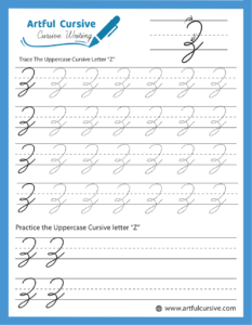 Cursive Alphabet: Letter "Z" Worksheet