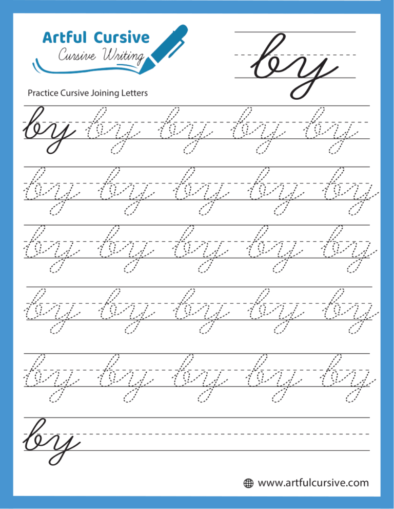 Download Free Printable Cursive Joining Letters Worksheets