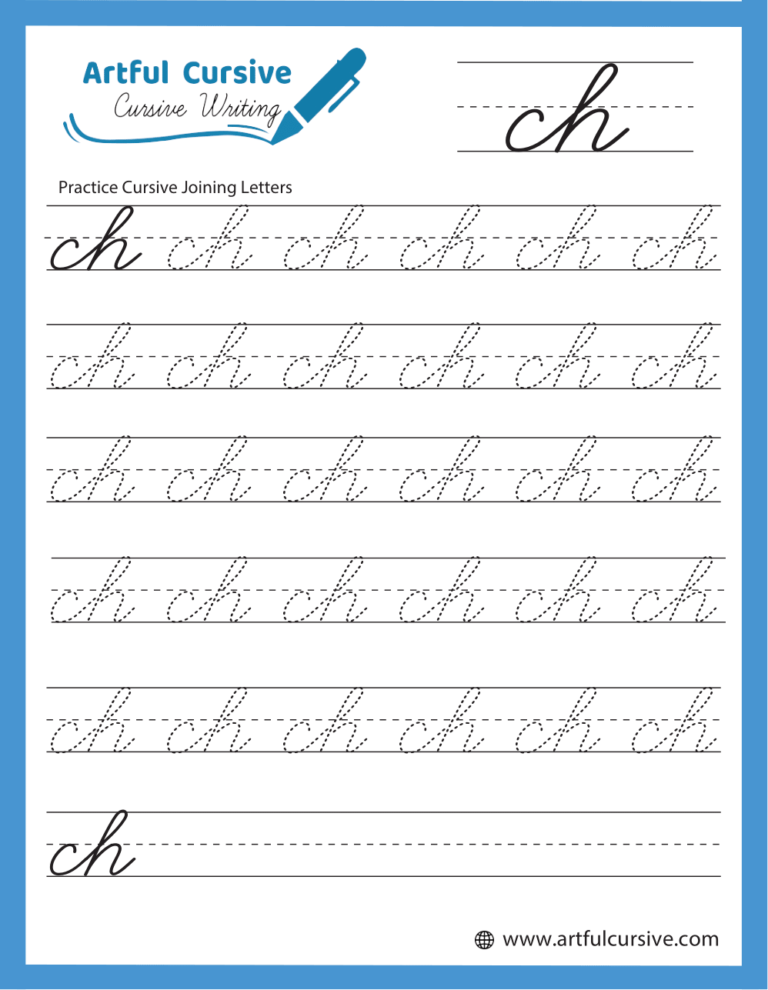 Download Free Printable Cursive Joining Letters Worksheets