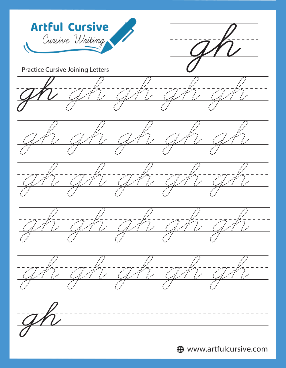 Download Free Printable Cursive Joining Letters Worksheets