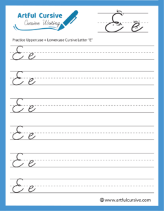 Download Free Printable Cursive Writing Worksheets - Artful Cursive