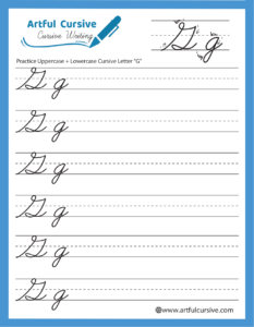 Download Free Printable Cursive Writing Worksheets - Artful Cursive