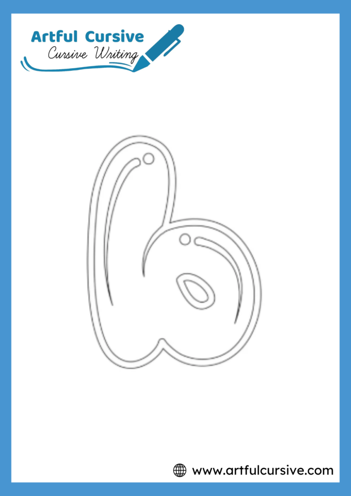 Free Printable Bubble Letter B (Uppercase + Lowercase)