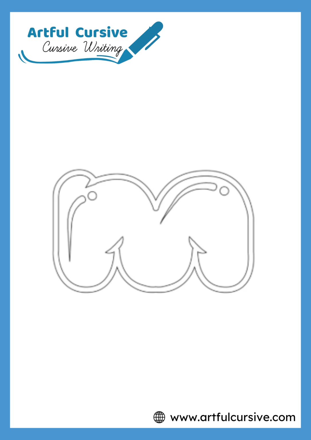Free Printable Bubble Letter M (Uppercase + Lowercase)