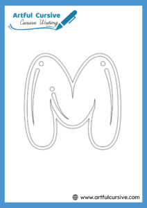 Free Printable Bubble Letter M (Uppercase + Lowercase)