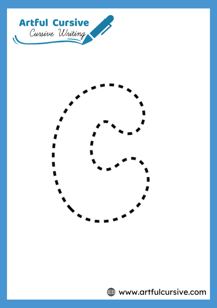 Free Printable Bubble Letter C (Uppercase + Lowercase)