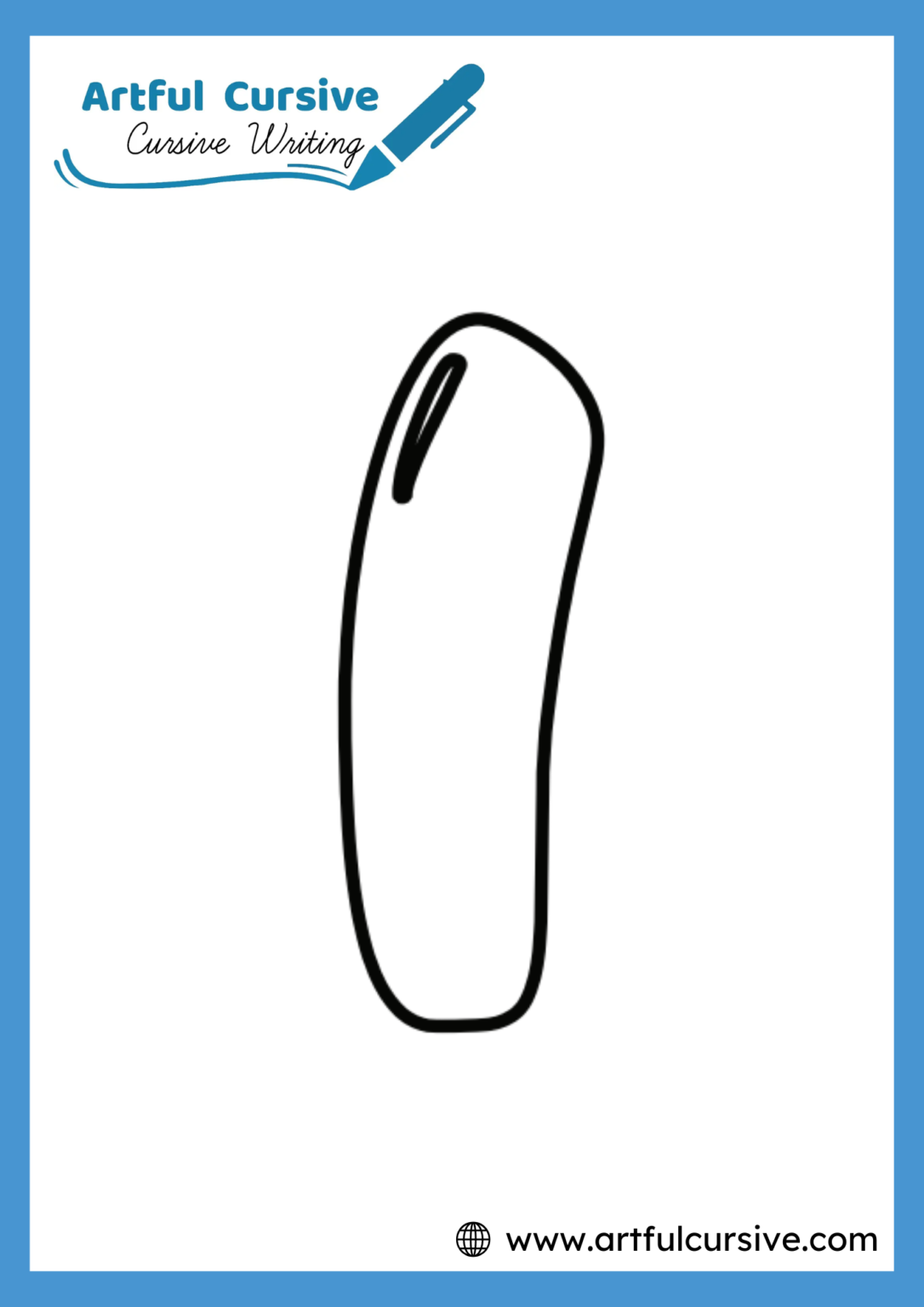 Free Printable Bubble Letter I (Uppercase + Lowercase)